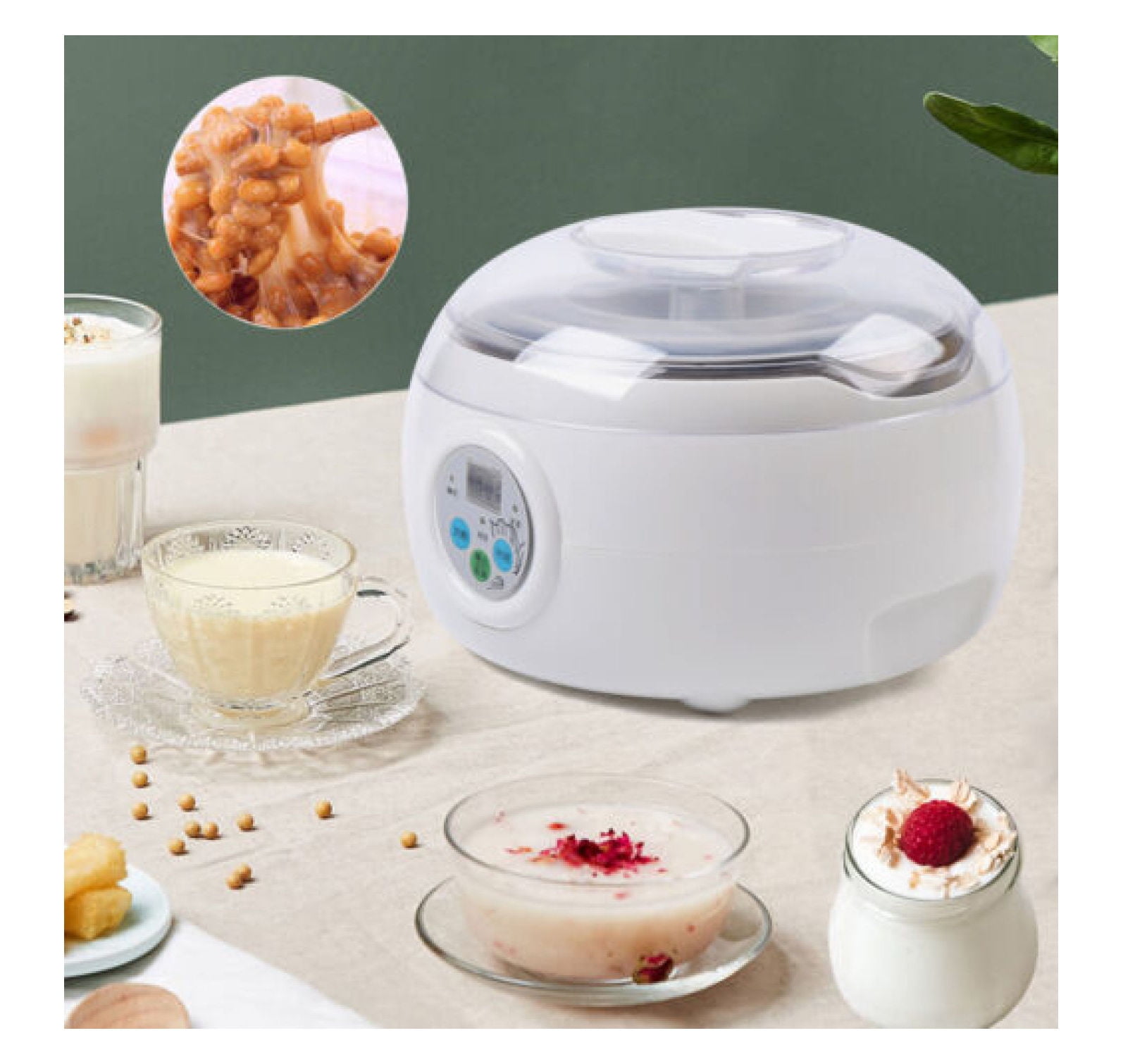 ZHANGHU Electric Automatic Yogurt Maker Machine Natto Rice Wine Cuisine ...