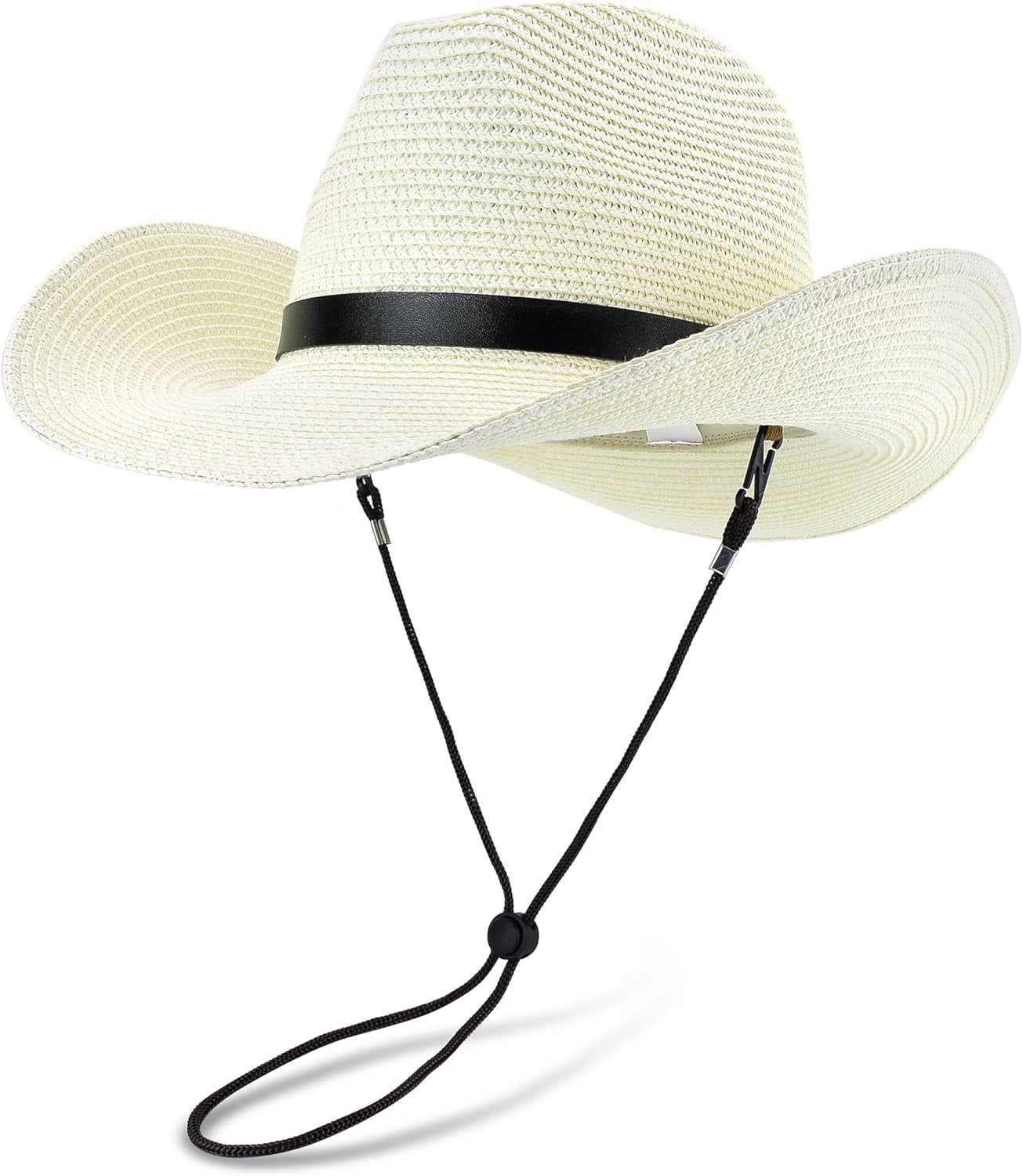 ZHANGQ Adjustable Straw Cowboy Hat for Men Women, Western Cowgirl Hat ...