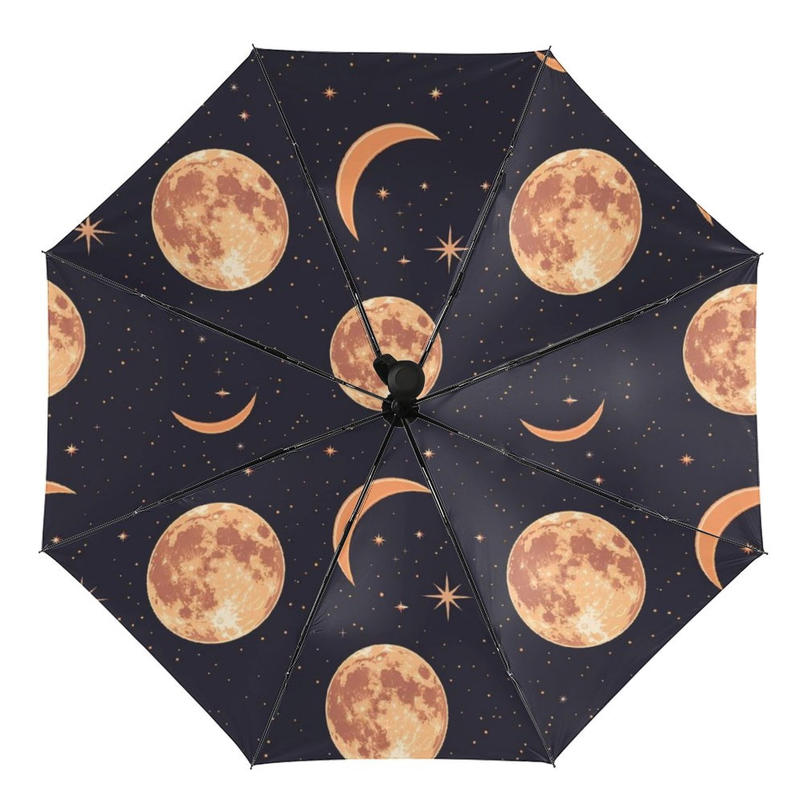 ZHANGS Stars And Full Moon-266 Sun Umbrella, Small Umbrellas for Rain ...