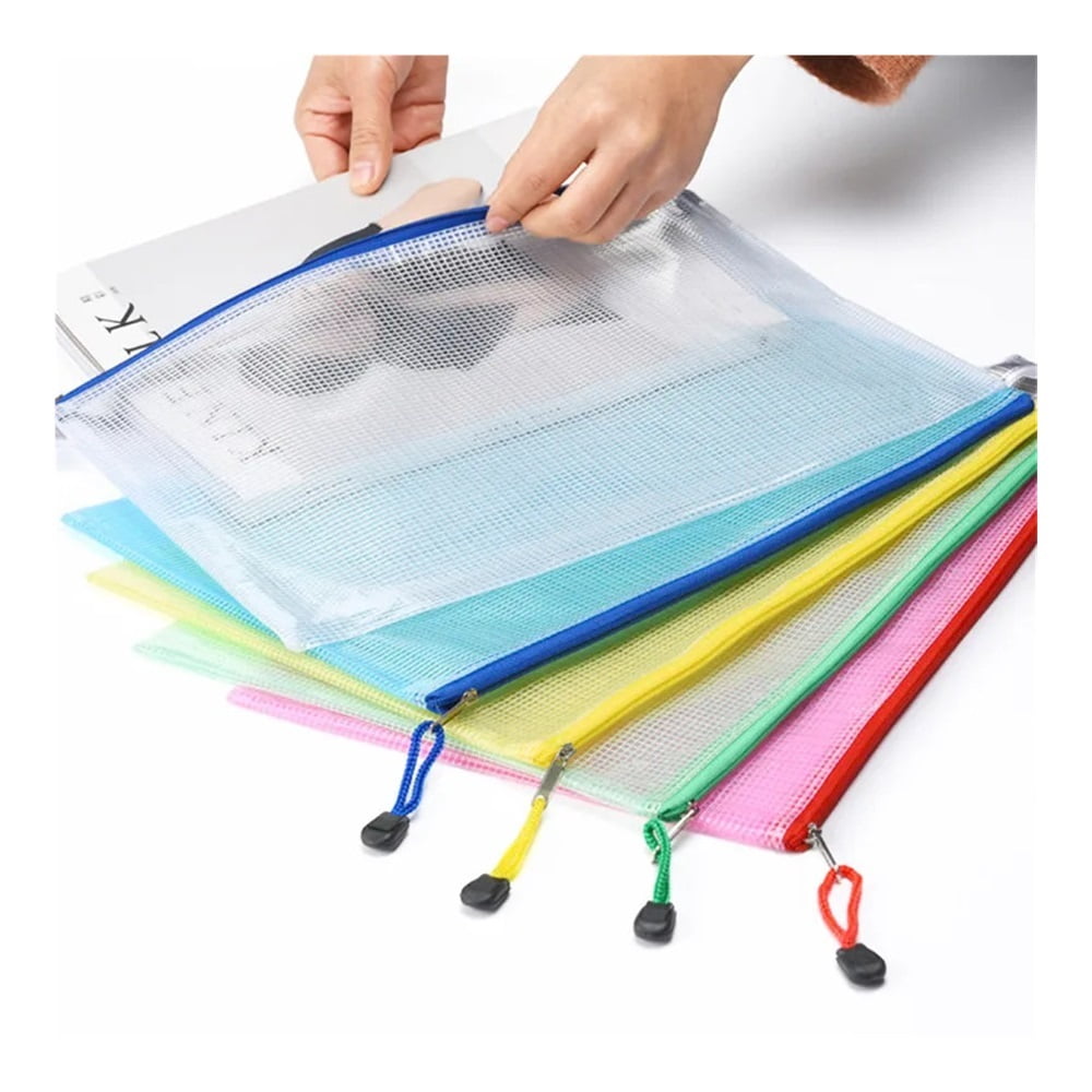 ZHANGS Transparent Plastic A4 Grid File Folder Business Document ...