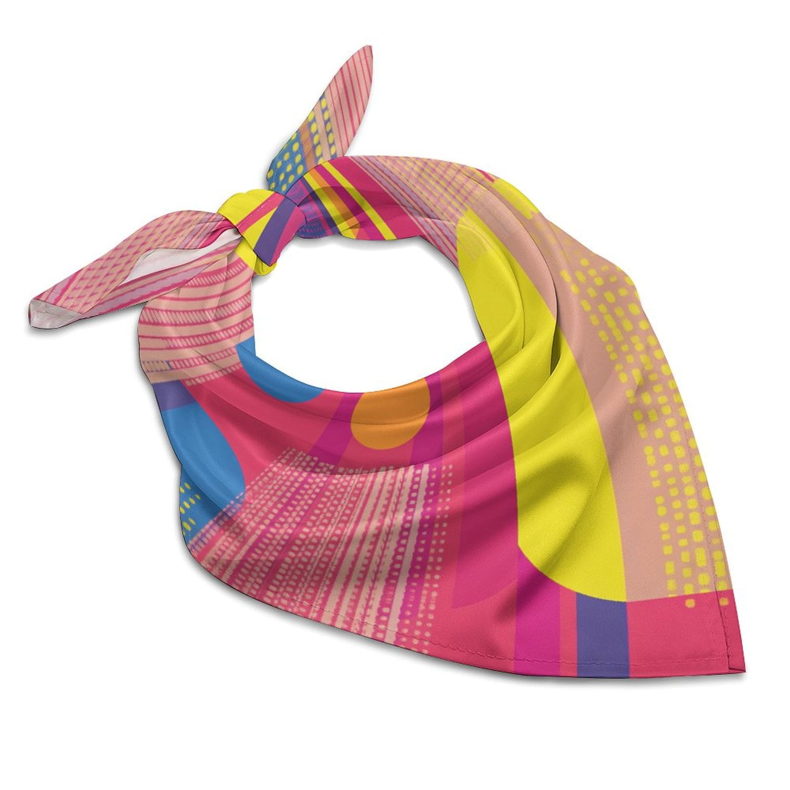 ZHANGSX Simple Shapes-79 Silk Hair Bandana, Square Silk Head Scarf, Womens Neck Scarves, Satin ...