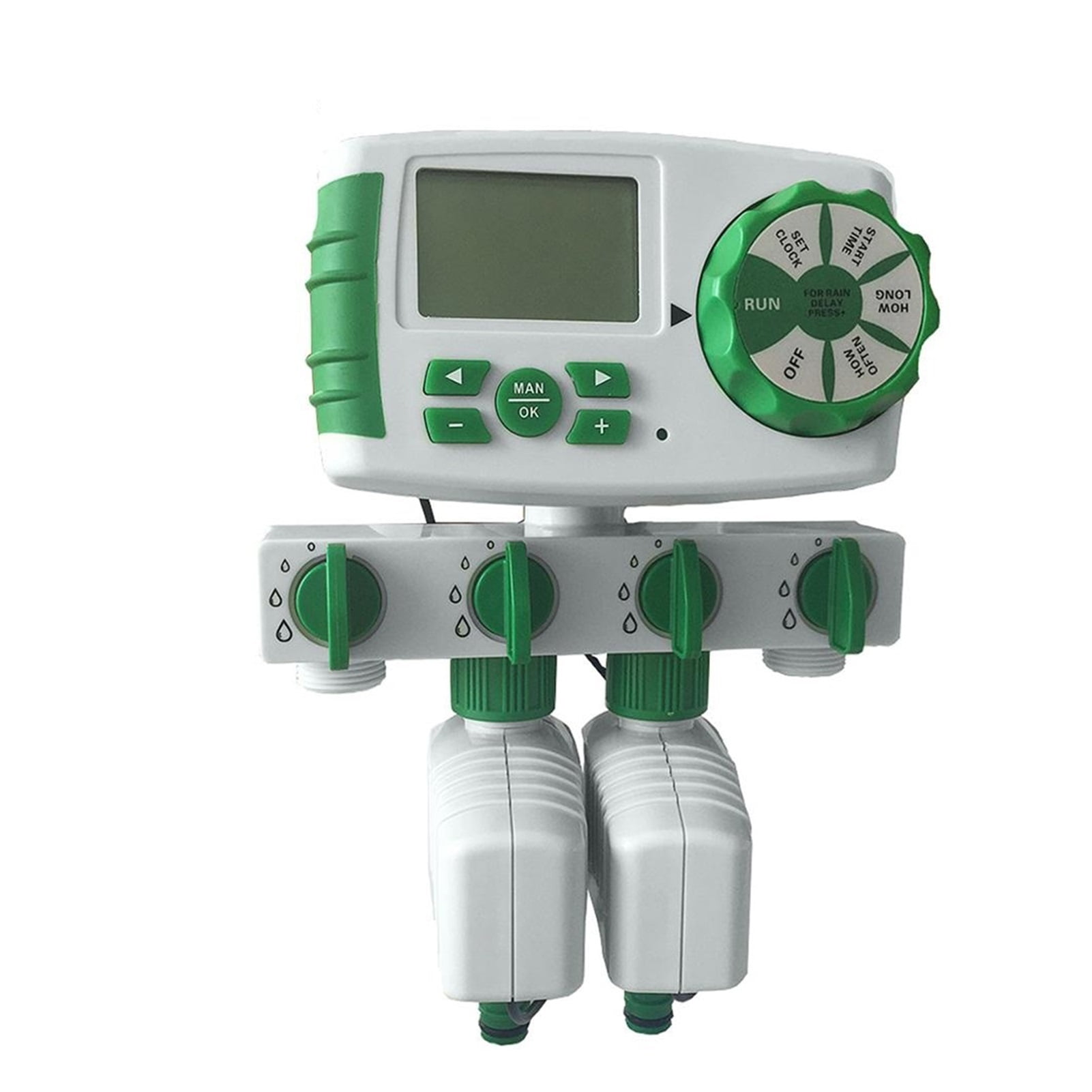 ZHANGWP Garden Automatic 4-Zone Irrigation Watering Timer System Garden ...