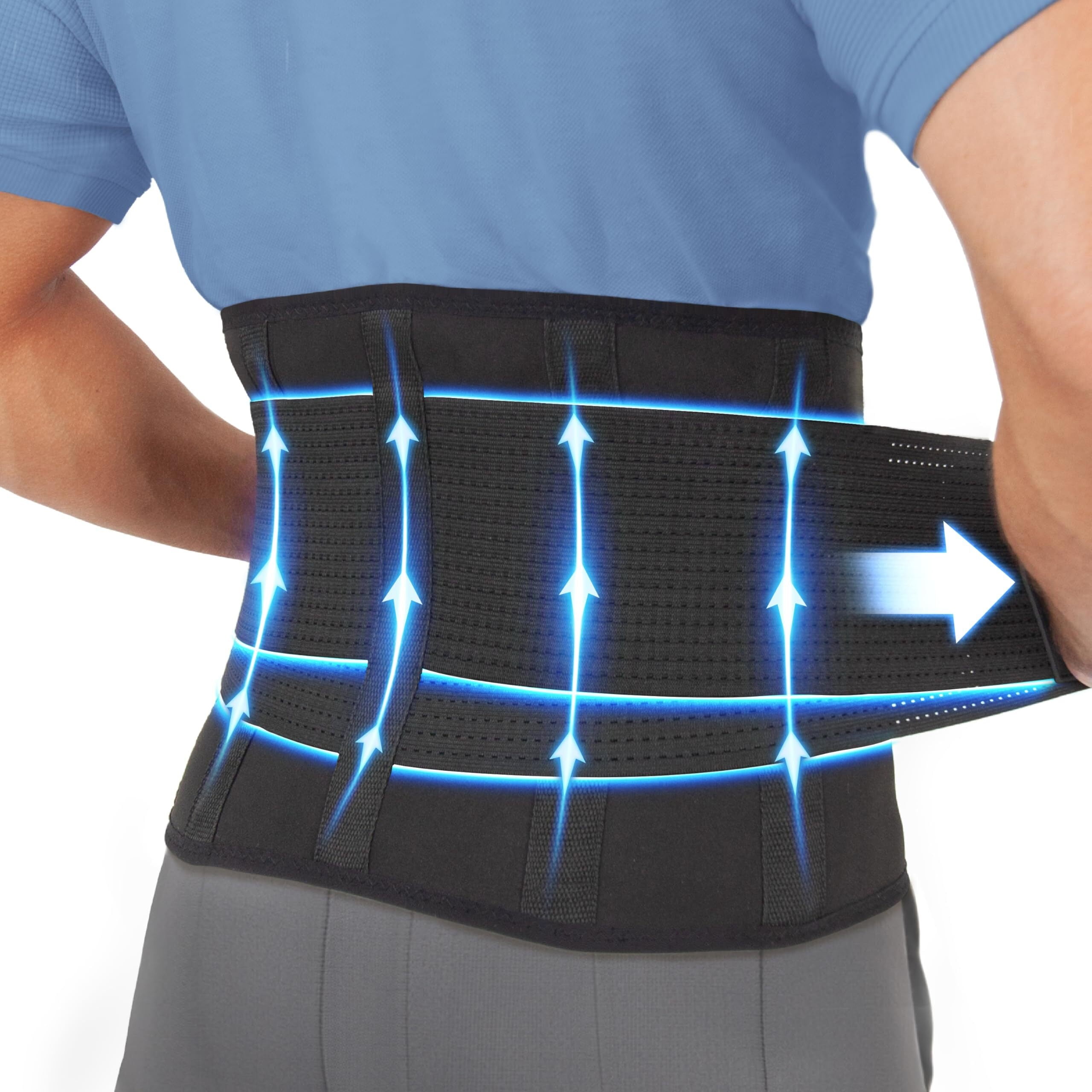 ZHANGYAOY Clever Yellow Back Brace for Lower Back Pain Women - Lumbar ...