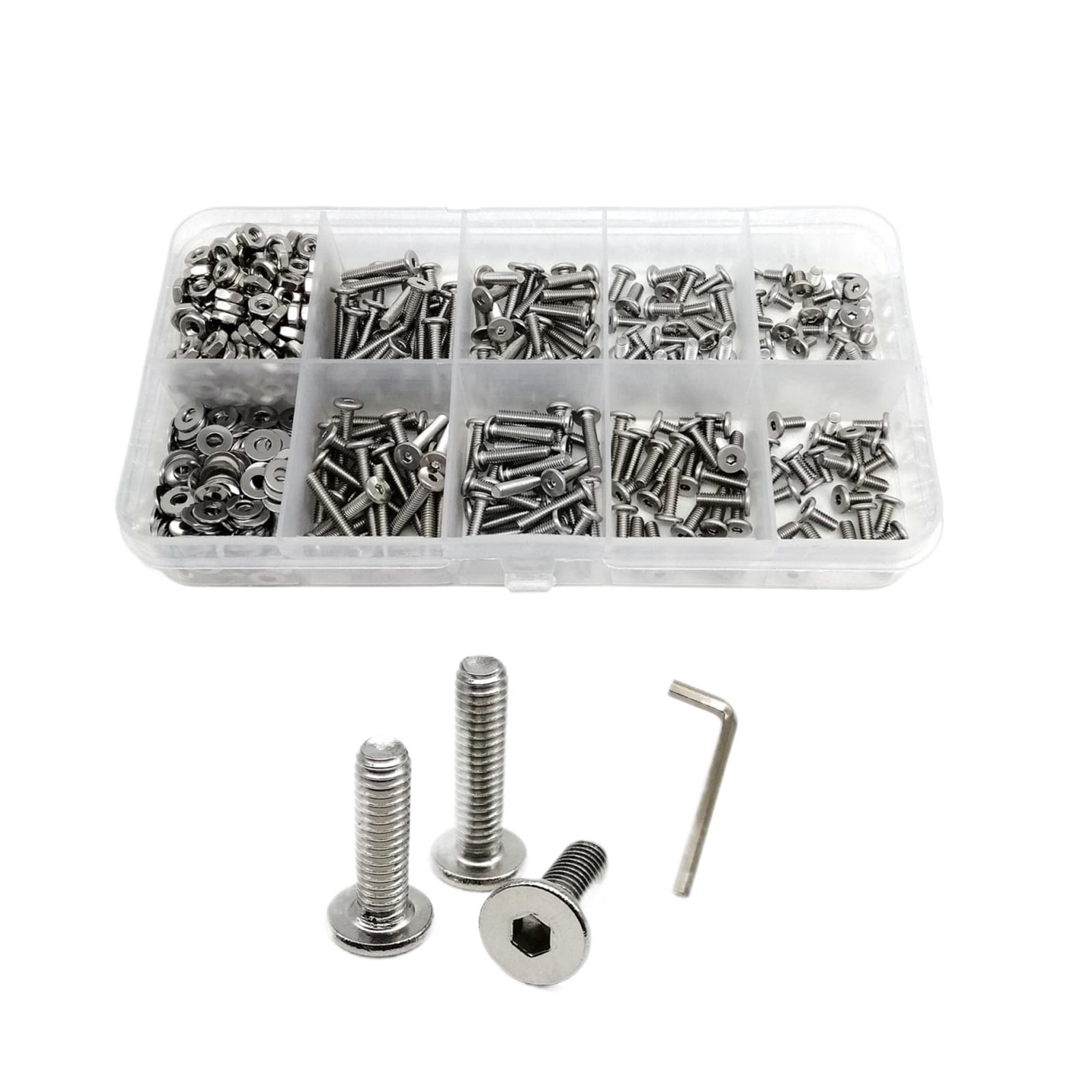 ZHANGshui 1 Box M1.6 M2 M2.5 M3 M4 M5 M6 M8 304 Stainless Steel CM ...