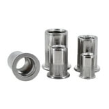 ZHANGshui M3 M4 M5 M6 M8 M10 M12 Flat Rivet Nut Metric Thread Insert Nuts Carbon/Stainless Steel ...