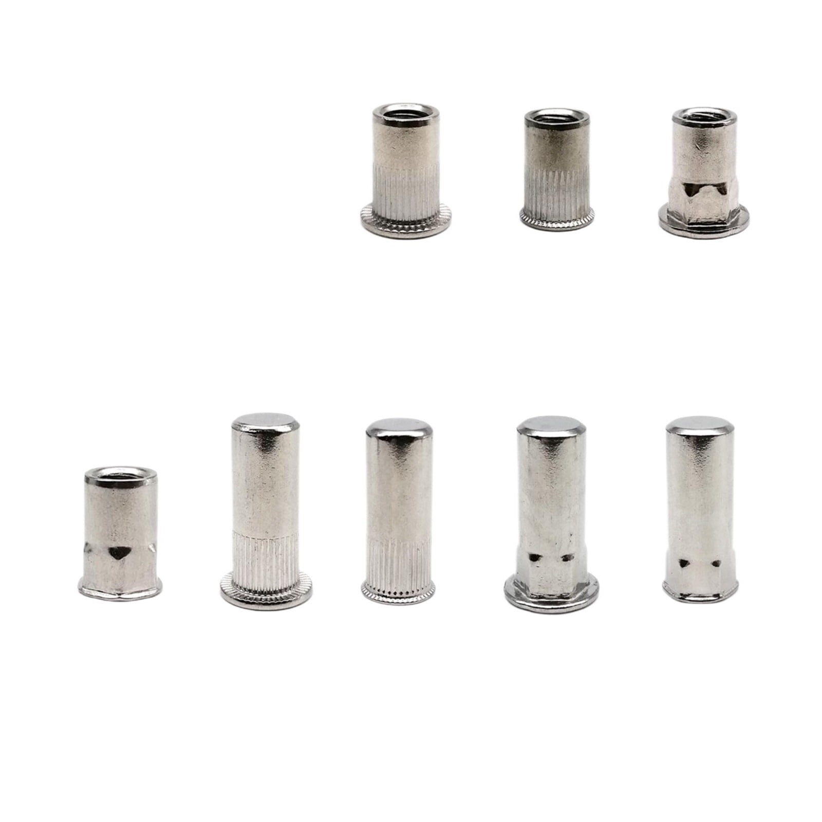 ZHANGshui M3 M4 M5 M6 M8 M10 M12 Rivet Nut 304 Stainless Steel Flat Head Small Countersunk ...