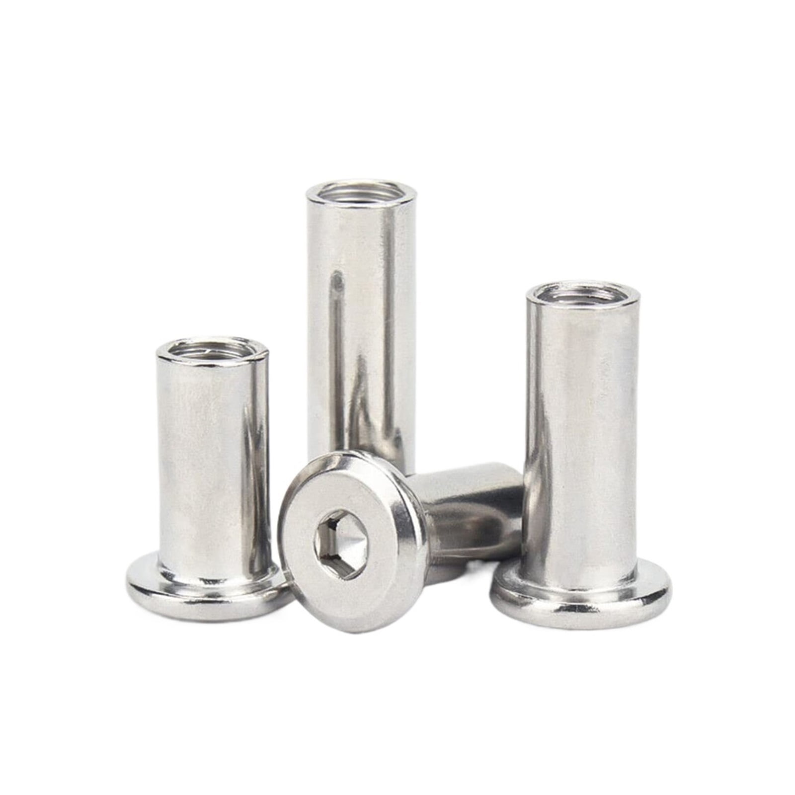 ZHANGshui Nut M2 M3 M4 M5 M6 M8 M10 304 Stainless Steel Hex Socket Cap Furniture Rivet Insert ...
