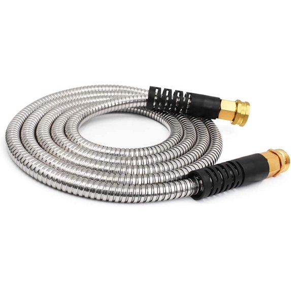 ZHANYU-10 FT Metal Garden Hose, Drinking RV Water Hose, Reinforced ...