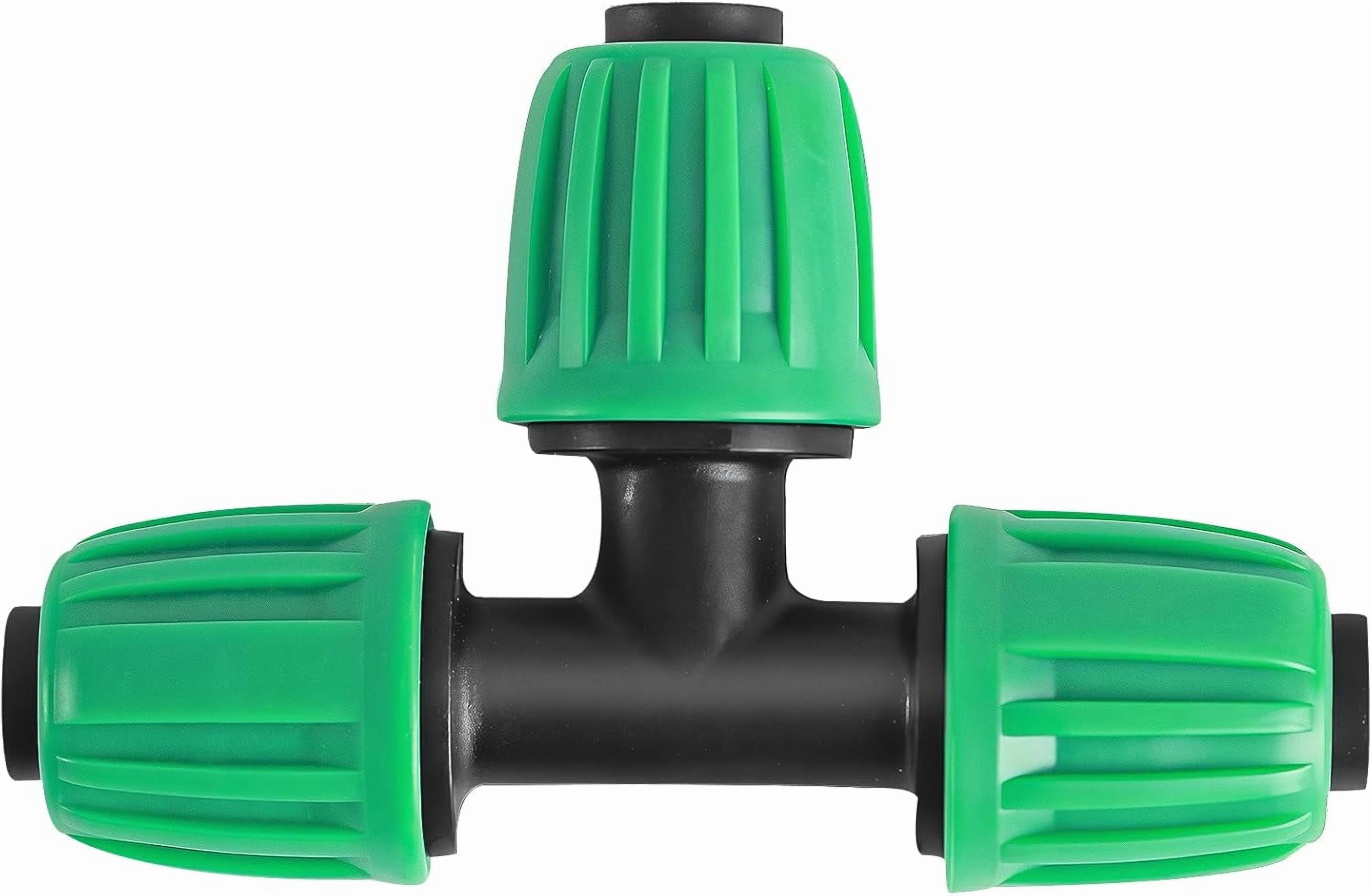 ZHANYU-12 Pack 1/2 Inch Drip Irrigation Tee (1/2" ID x 0.65" OD), Drip ...