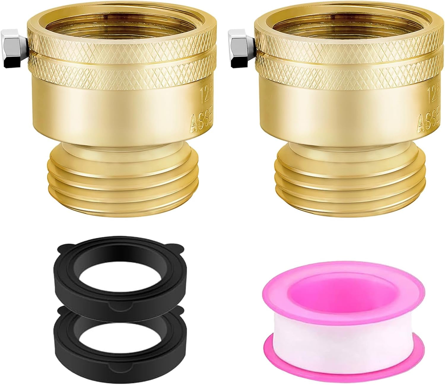 ZHANYU-2 PCS Brass Vacuum Breaker Set 3/4 Inch GHT Lead-Free Compliant ...