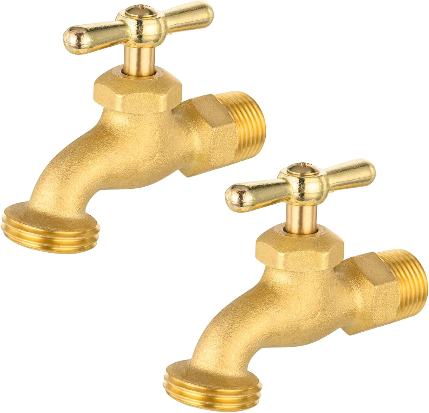 ZHANYU-2-Pack Outdoor Hose Bibb Faucet/Valve,1/2 Inch Male NPT (MIP ...
