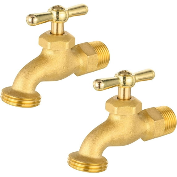 ZHANYU-2-Pack Outdoor Hose Bibb Faucet/Valve,1/2 Inch Male NPT (MIP ...