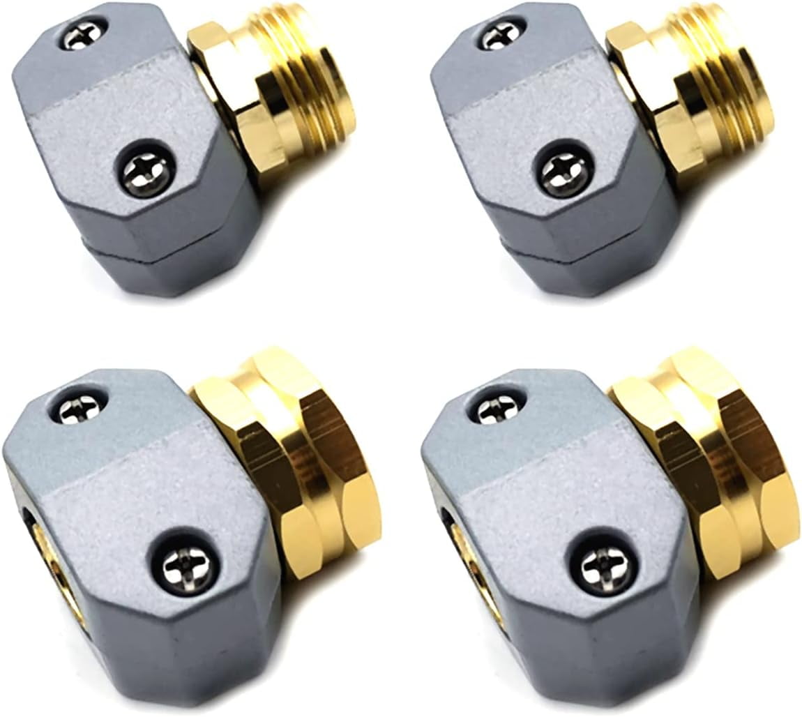 ZHANYU-2 Sets Aluminium Male Female Hose Clamp Mender Hose Repair ...