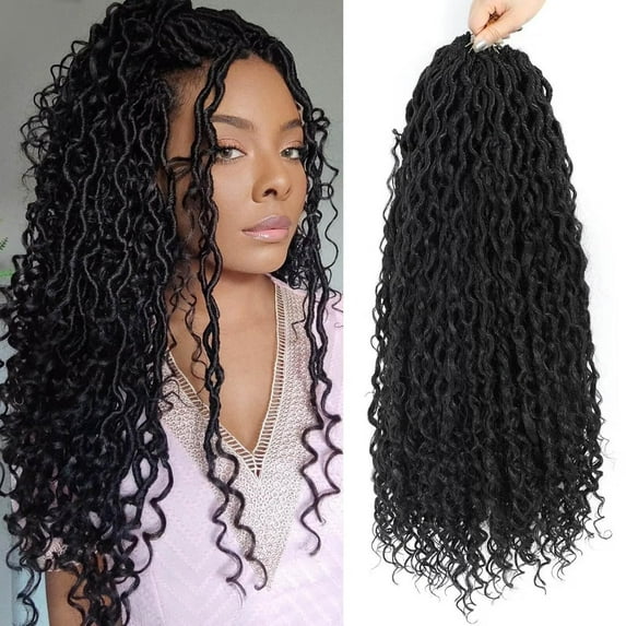 ZHANYU-22 Inch 8 Packs Goddess Locs CroZHANYUt Hair Ombre Faux Locs ...