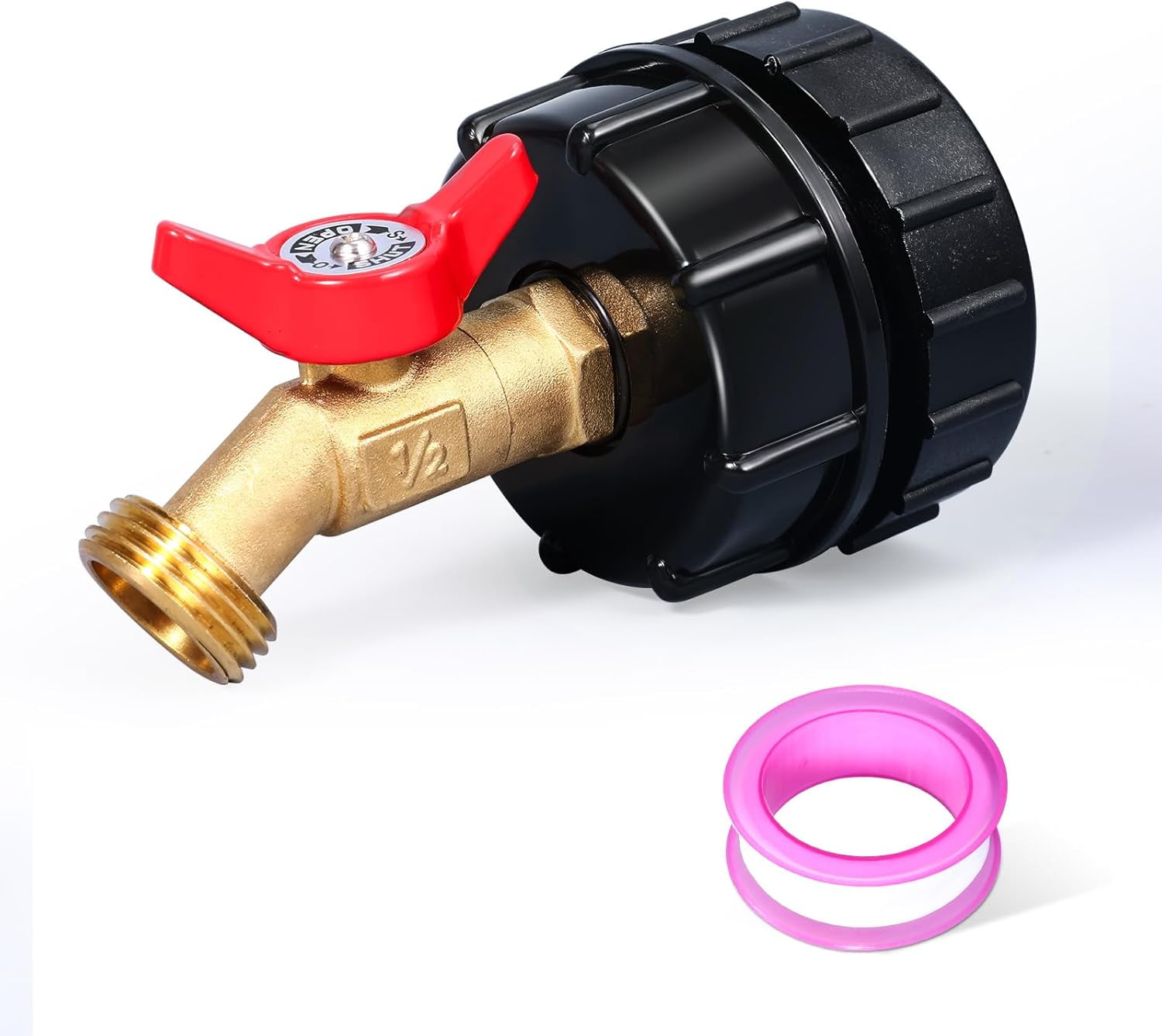 ZHANYU-275-330 Gallon IBC Tote Tank Adapter,IBC Tote Adapter, 2.44 ...
