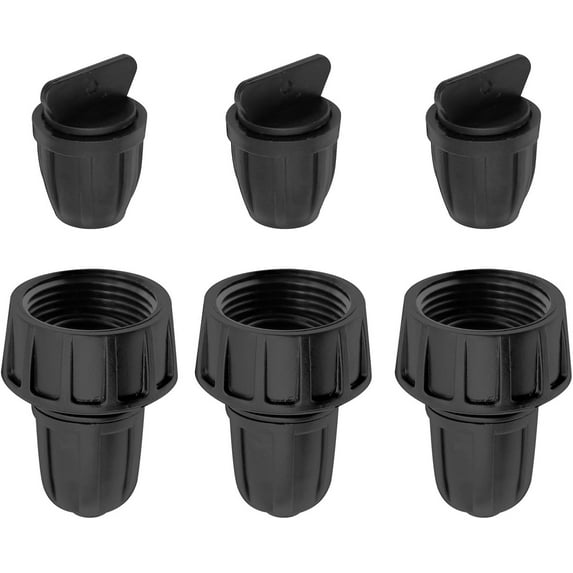ZHANYU-6 Pack Irrigation Tubing Fittings 3 x PVC Female Hose Thread Non ...