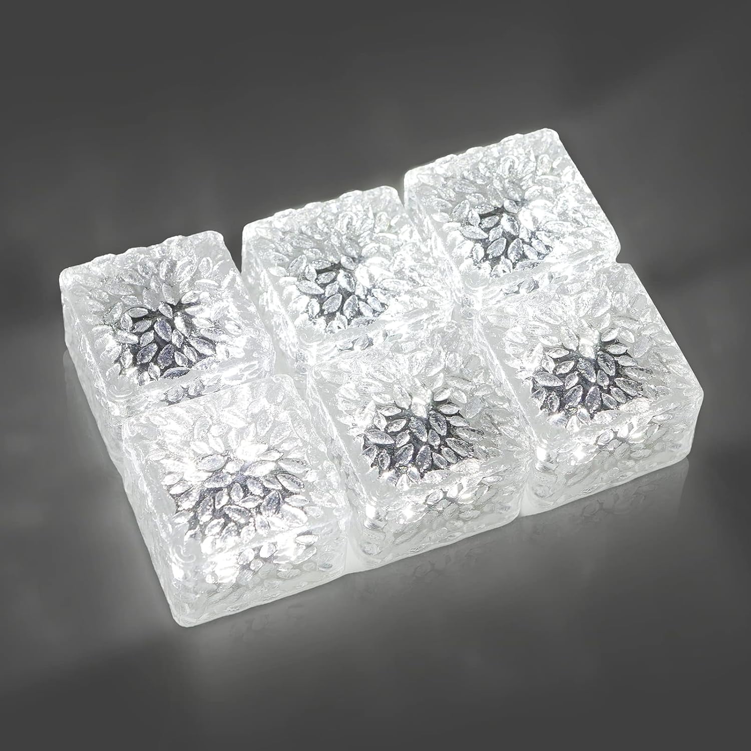 ZHANYU-6 Pack Solar Brick Lights Landscape Path Light Garden Decoration ...