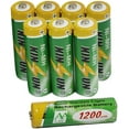 ZHANYU-8-Pack Rechargeable Batteries 1.2V NiMH AA 1200mAh for Outdoor ...