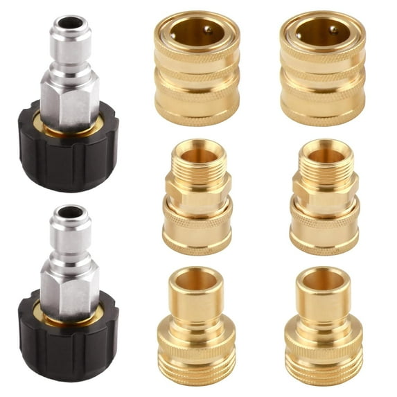 ZHANYU-8 Packs Pressure Washer Adapter Set, Connect Disconnect Kit with ...