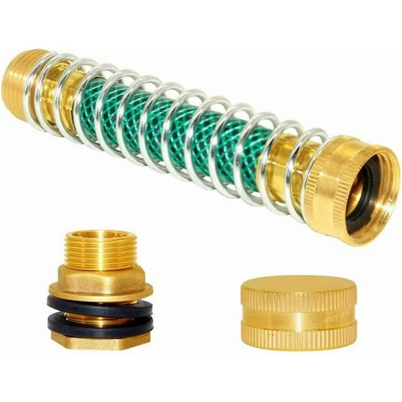 ZHANYU-Barrel Connector Kit（One 3/4" GHT Female Garden Hose Cap, One 1/ ...