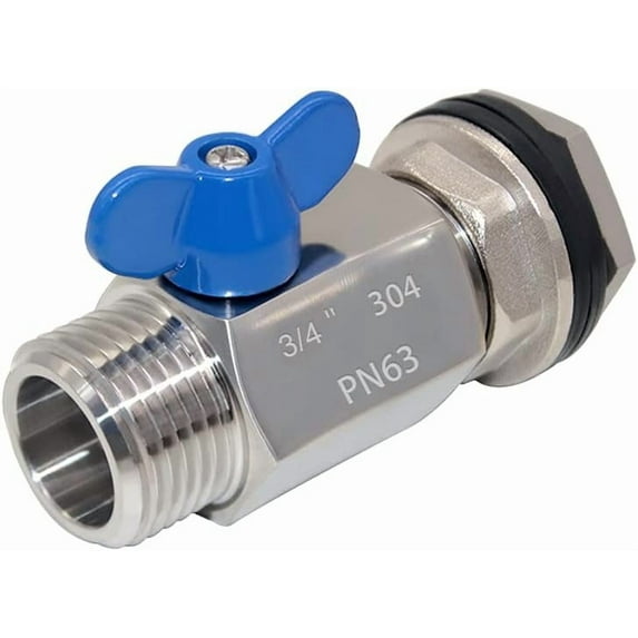 ZHANYU-Beduan Rain Barrel Spigot Faucet Kit Stainless Steel 3/4" Garden ...