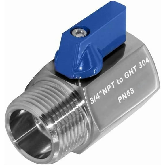 ZHANYU-Beduan Stainless Steel 3/4 Garden Hose Female to 3/4 NPT Male ...