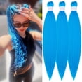 ZHANYU-Blue Braiding Hair Pre StretZHANYUd Box Braids Hair Extension 26 ...