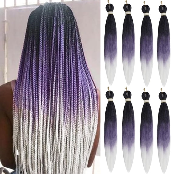 ZHANYU-Braiding Hair pre stretZHANYUd, Braids Synthetic Fiber Ombre ...