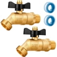 ZHANYU-Brass Ball Valve Full Flow 1/2" Male NPT inlet Connection with 3 ...
