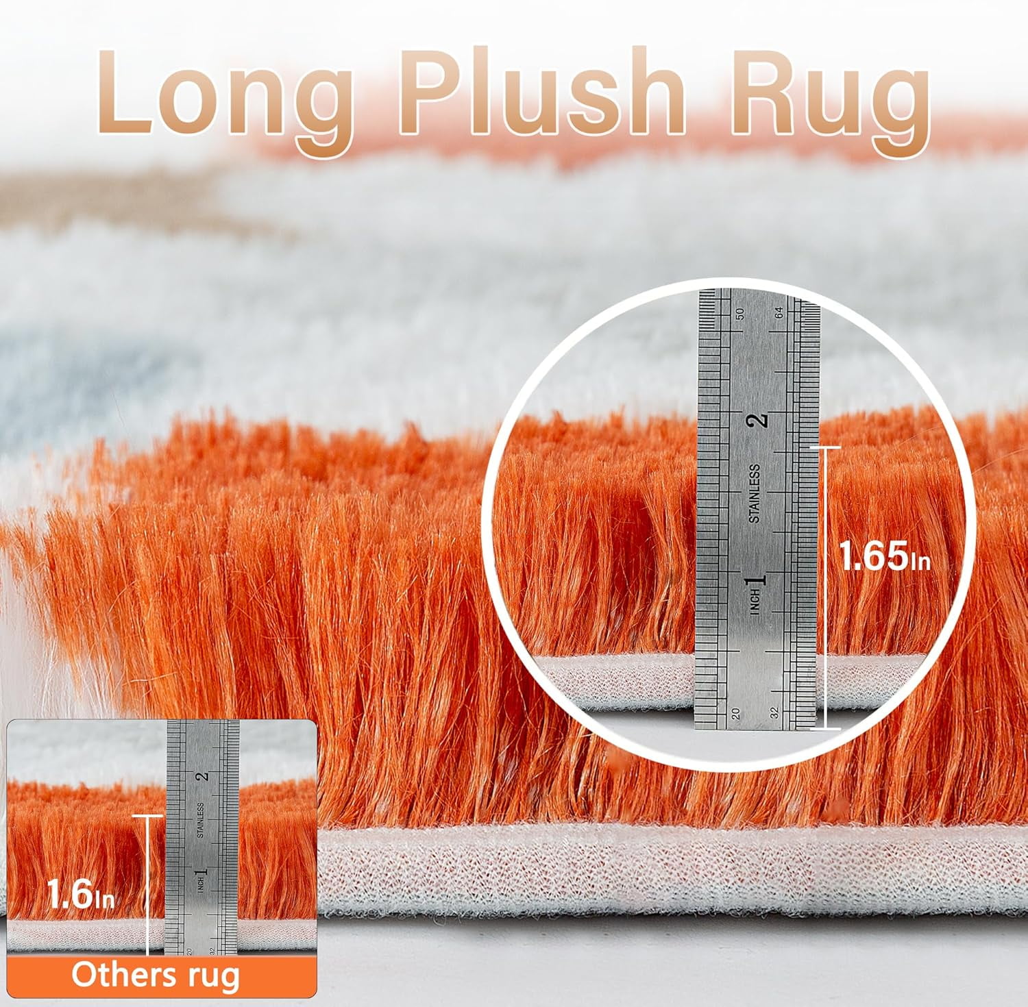 ZHANYU-Checkered Rug 5x7 for Living Room, Black and White Modern Shag ...