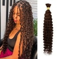 ZHANYU-Chocolate Brown Braiding Hair 1 Bundle 50g 16 Inch Deep Water ...