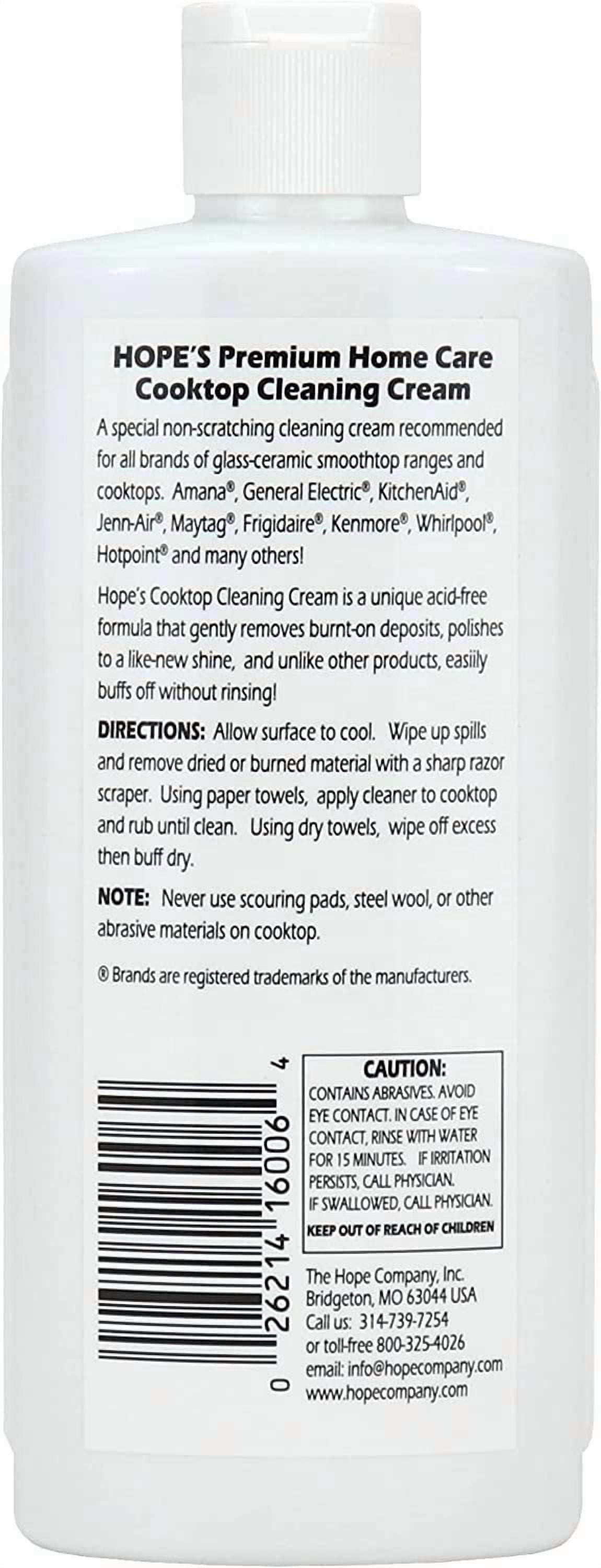 ZHANYU-Cooktop Cleaning Cream, Fast Acting No-Rinse Cooktop Cleaner for ...