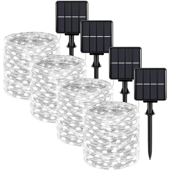 ZHANYU-Extra-Long 288FT 800LED Solar Fairy String Lights, 4-Pack 72FT ...