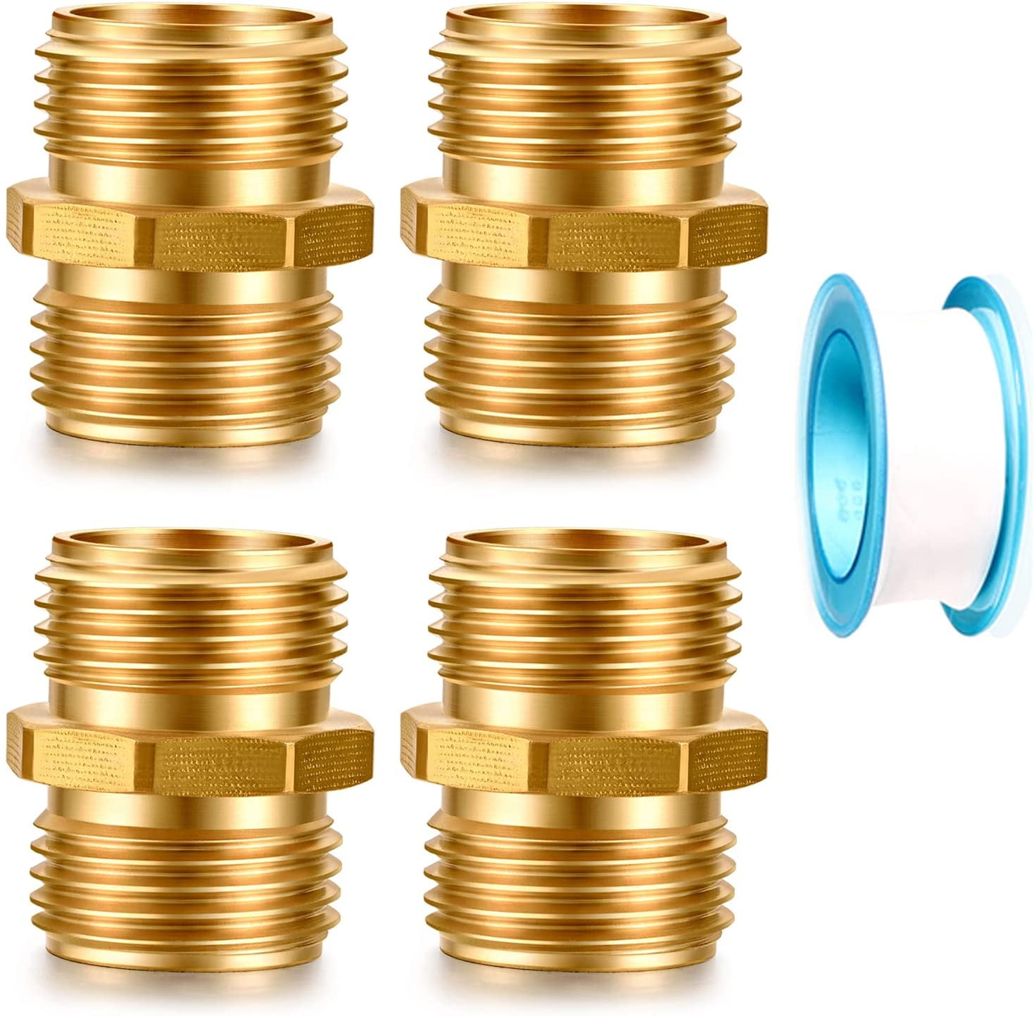ZHANYU-Garden Hose Fittings Connectors Adapter Solid Brass Repair ...