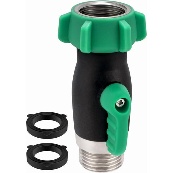 ZHANYU-Garden Hose Shut-Off Valve, 304 Stainless Steel Water Hose Shut ...