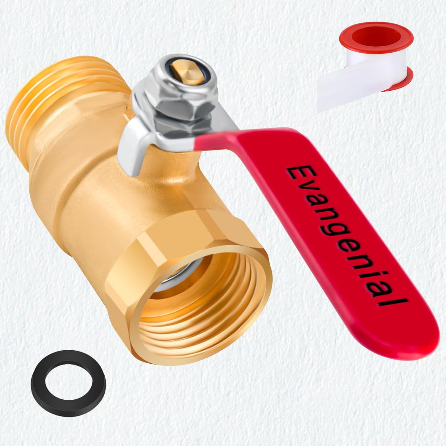 ZHANYU-Garden Hose Shut Off Valve,No Restricted-Flow Water Shut-Off ...