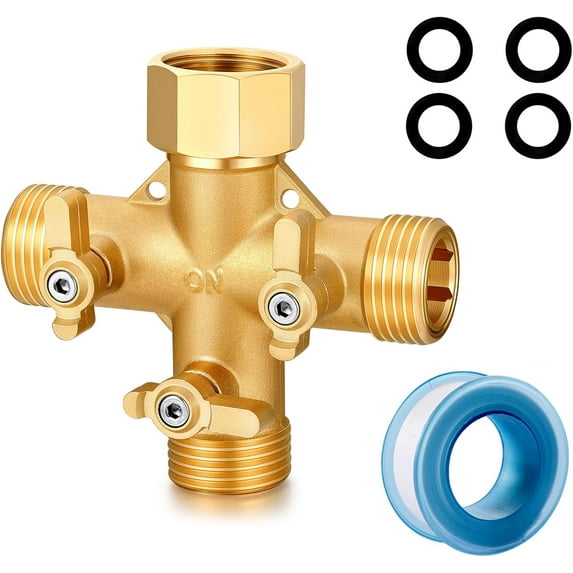 ZHANYU-Garden Hose Splitter High Flow Splitter No Restricted-Flow ...