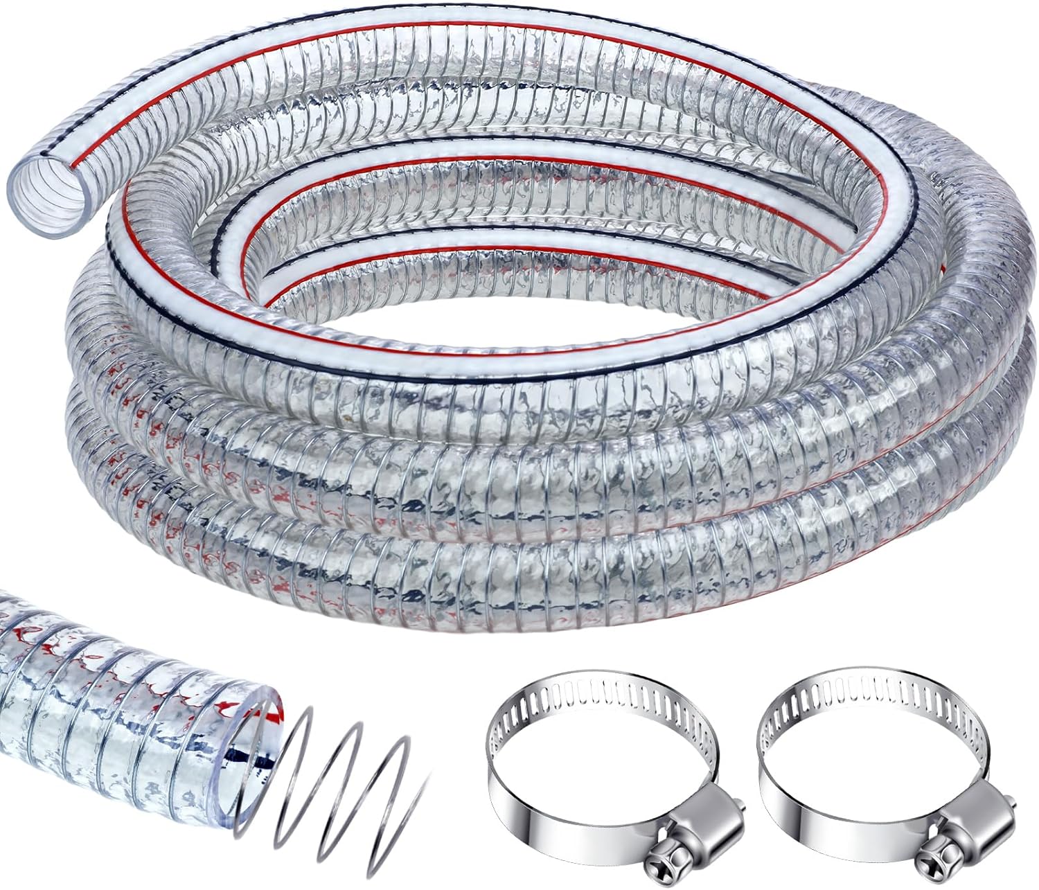 ZHANYU-Heavy Duty Steel Wire Flexible Tubing with Fasteners PVC High ...