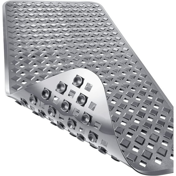 ZHANYU-Non Slip Bath Mat, Super Strong Suction Cups,34.5"x15.5"Long Tub ...