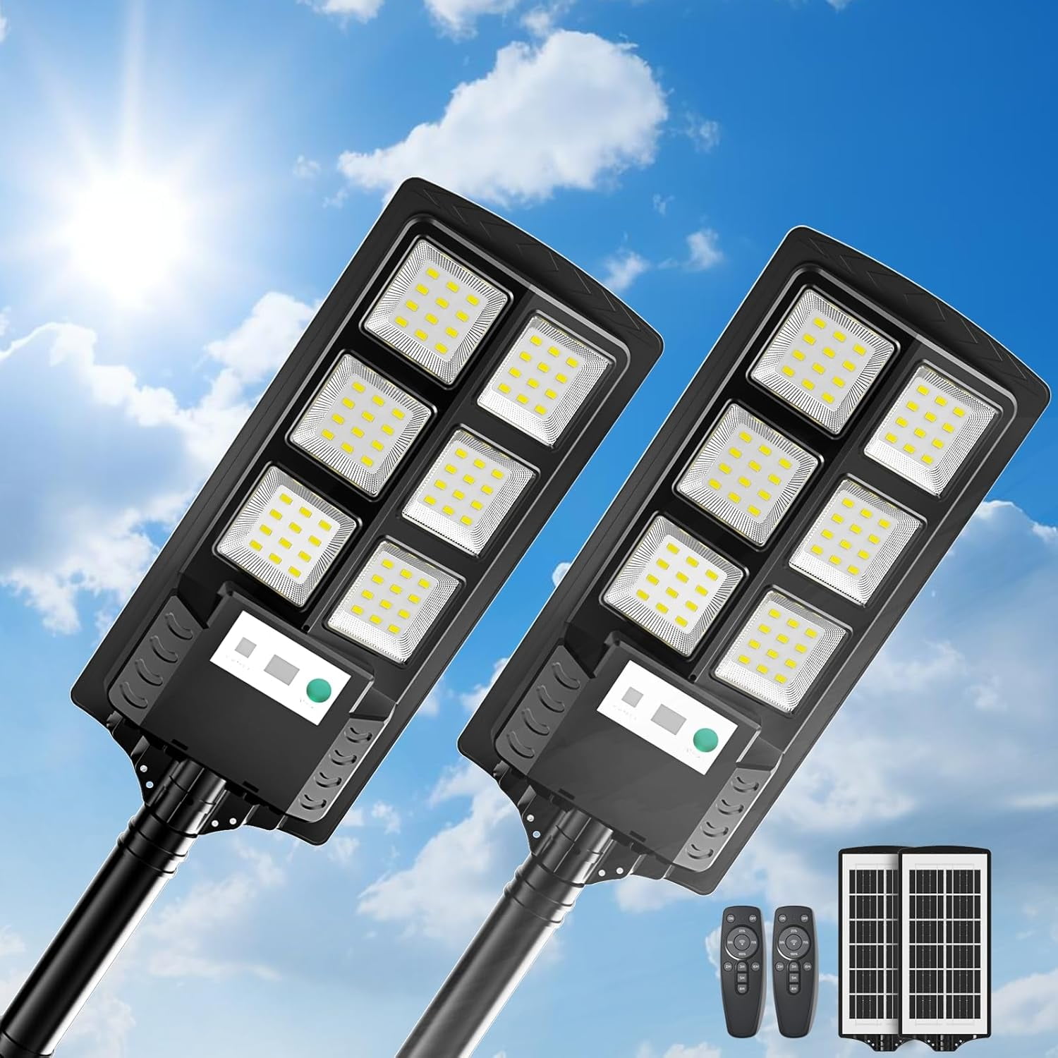 ZHANYU-Outdoor Solar Lights, Dusk to Dawn Motion Sensor Waterproof LED ...