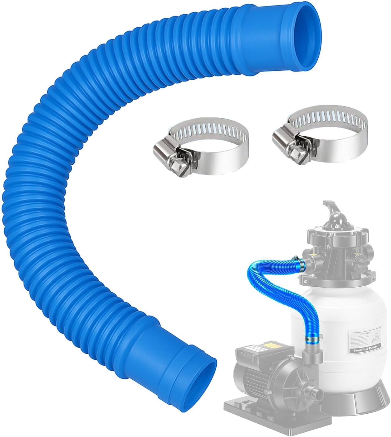 ZHANYU-Pool Sand Filter Pump Hose - 1.25" Diameter Replacement Hose for ...