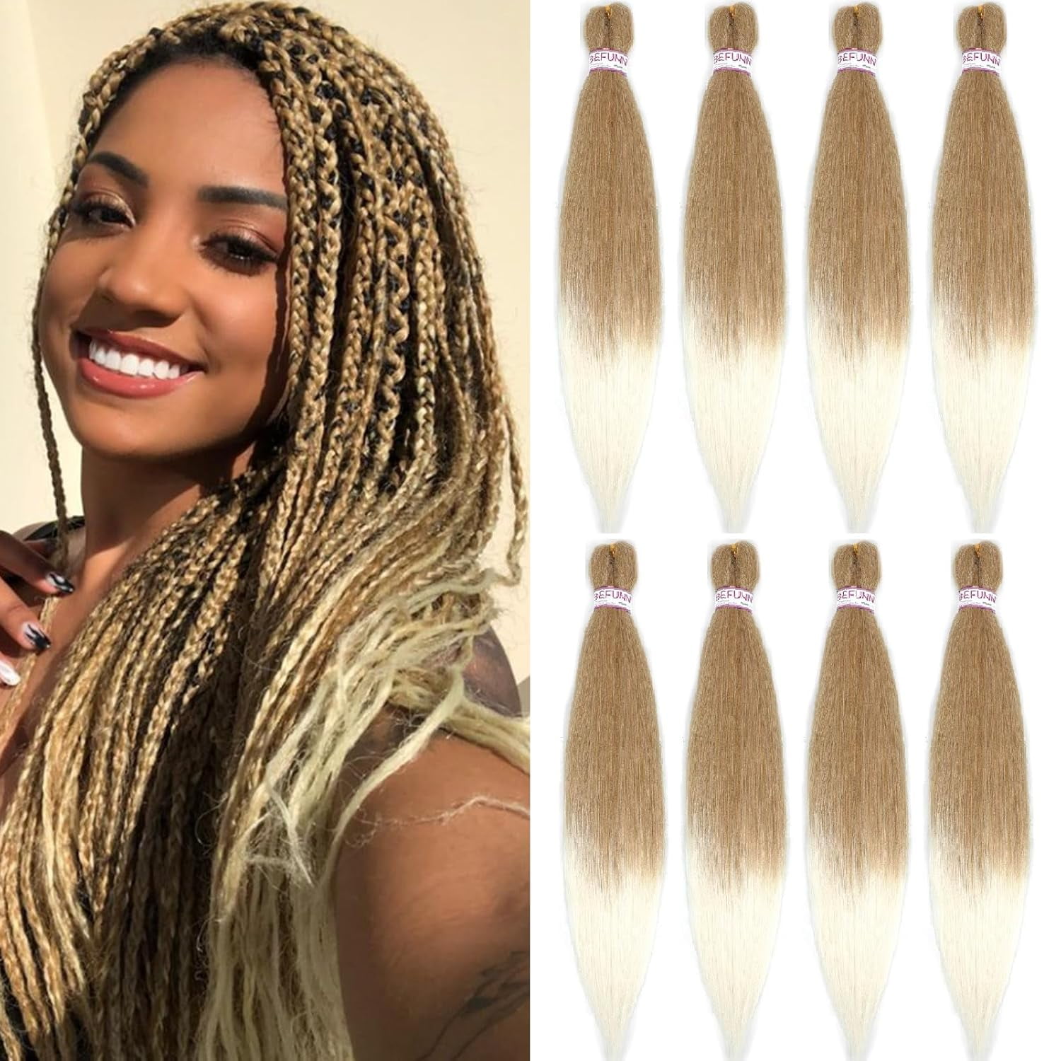 ZHANYU-Pre stretZHANYUd Braiding Hair Ombre PrestretZHANYUd Braiding ...