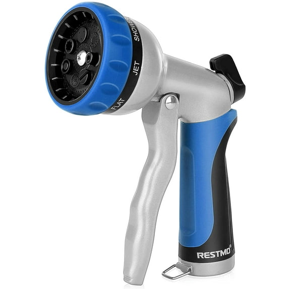 ZHANYU-RESTMO Garden Hose Nozzle, Heavy Duty Metal Water Hose Nozzle ...