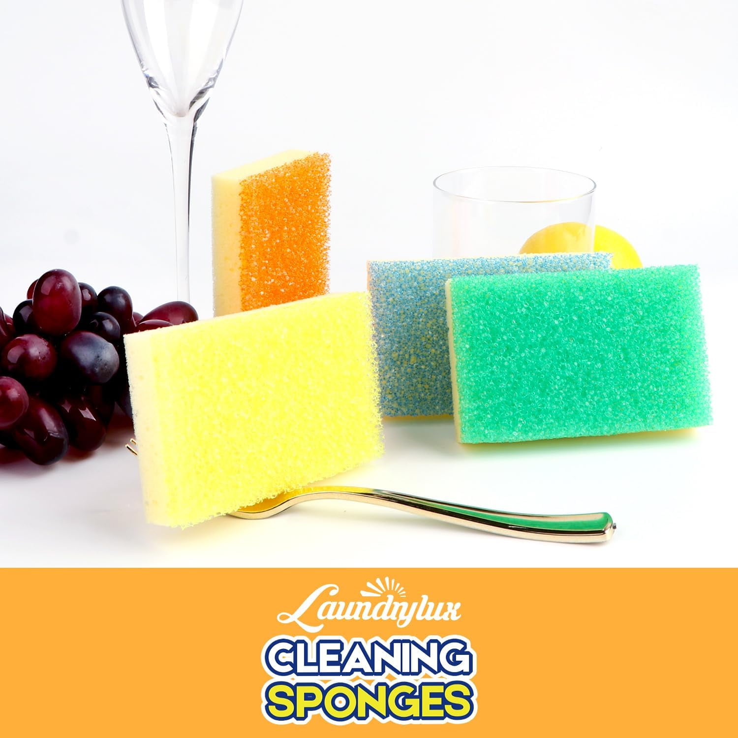 ZHANYU-Scrub Sponge, Dual-Sided Temperature-Responsive Scrubber - Non ...