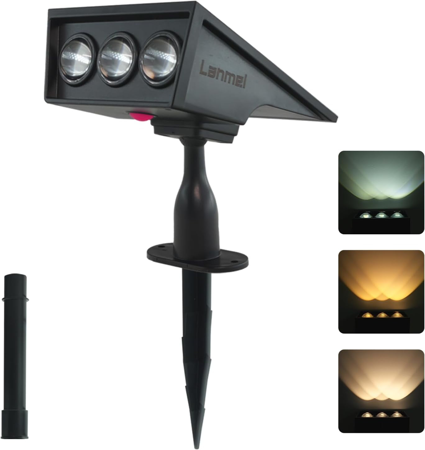 ZHANYU-Solar Spot Lights Outdoor Waterproof IP65, 5 Lighting Modes ...