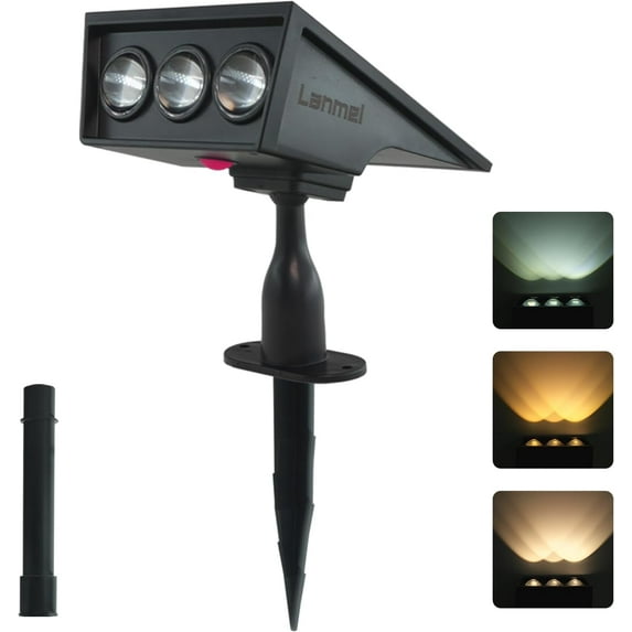 ZHANYU-Solar Spot Lights Outdoor Waterproof IP65, 5 Lighting Modes ...