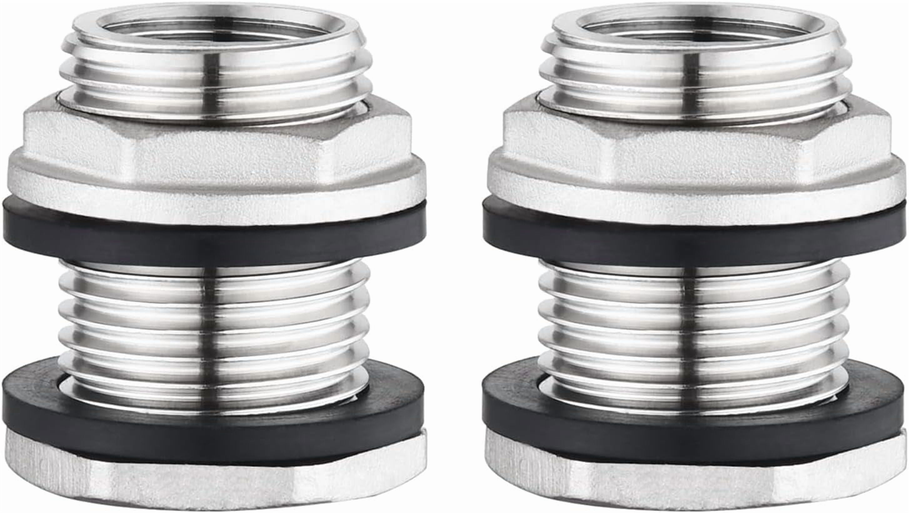 ZHANYU-Stainless Steel Garden Hose Bulkhead Fitting,Double 1/2" Female ...