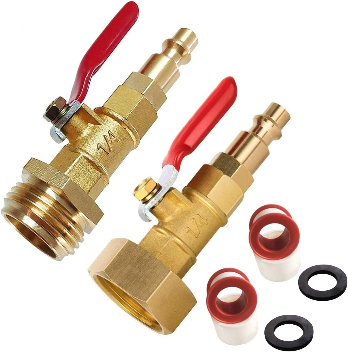 ZHANYU-Winterize Blowout Adapter with 1/4" Male Quick Plug & 3/4 ...