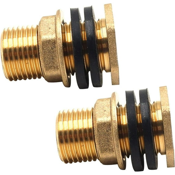 ZHANYU-brass 3/8 female 1/2 male thread (nearly 5/8 inch I.D., 3/4" O.D ...