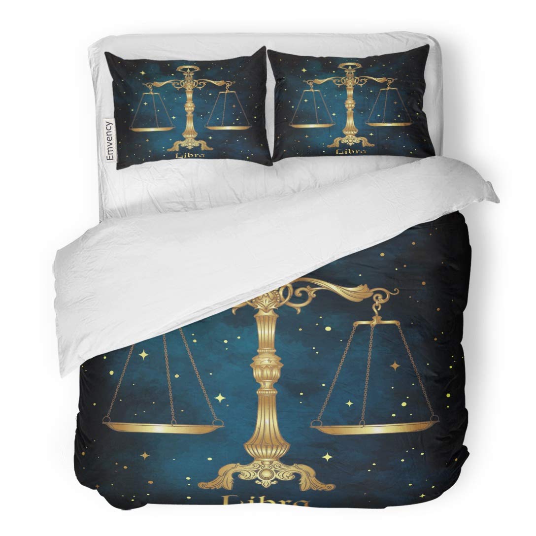 ZHANZZK 3 Piece Bedding Set Ancient Antique Ornate Balance Scales Over ...